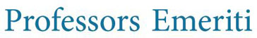 Professors Emeriti – Rady UM